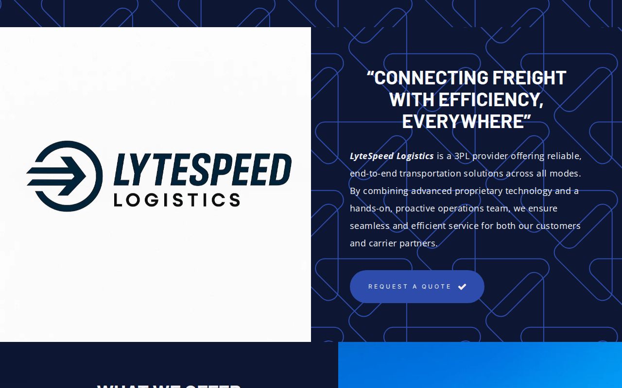 LyteSpeed Logistics l Connecting Freight with Efficiency, Everywhere